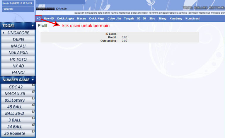 Cara Bermain atau Memasang Togel 2D, 3D, 4D - Panduan Kayabola